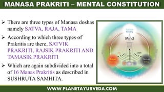 Prakriti complete basic constitution of the body | PPTX
