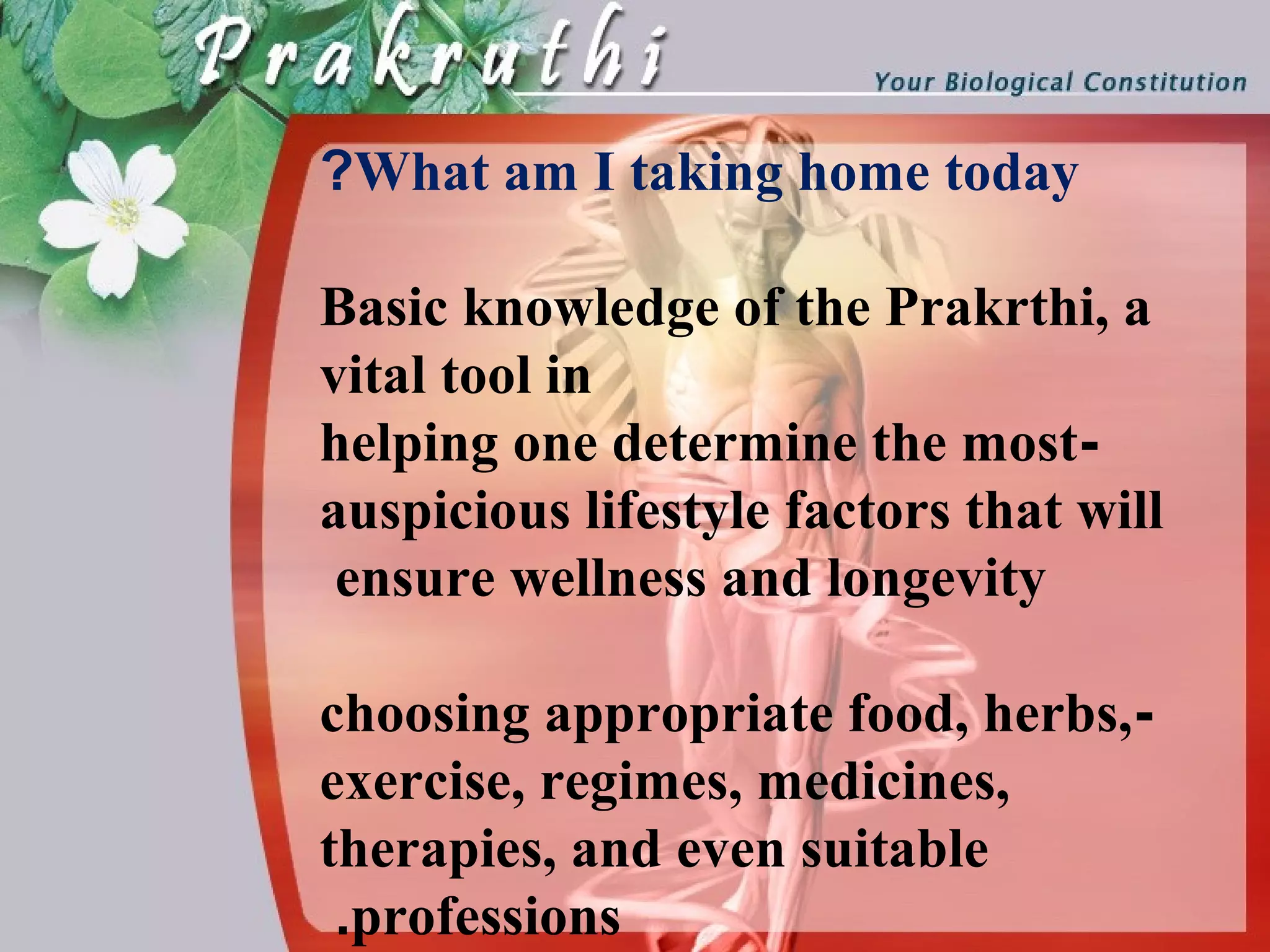 Prakriti dr. m. sreedhar rao | PPT