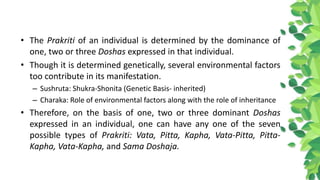 Prakriti-(Ayurveda Constitution): An Introduction | PPTX