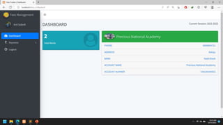 Stuent Fee Management System Presentation | PPTX
