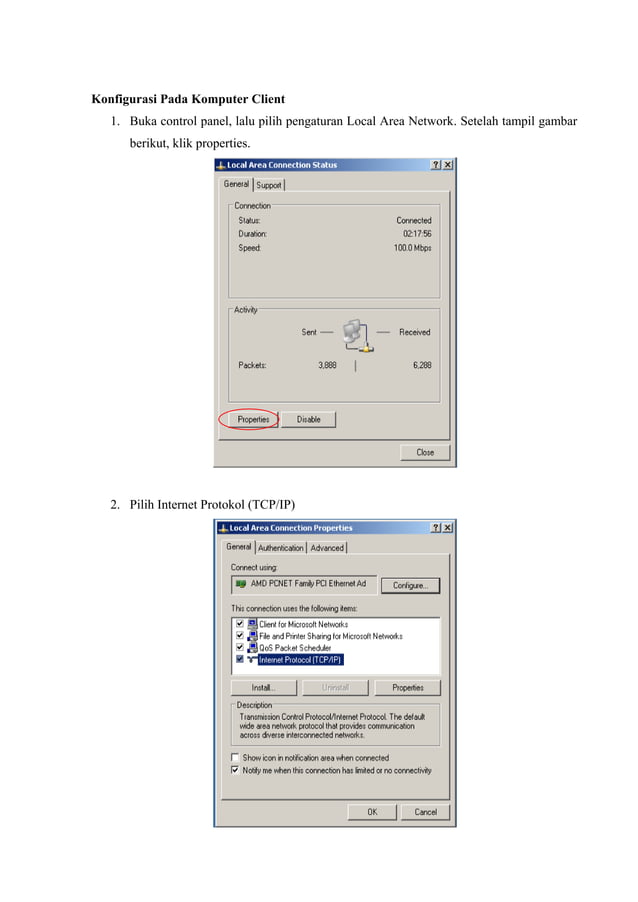 Prakt.jarkom1 jefri tugas ke 2 - SETTING DHCP dan NTP SERVER MIKROTIK | PDF
