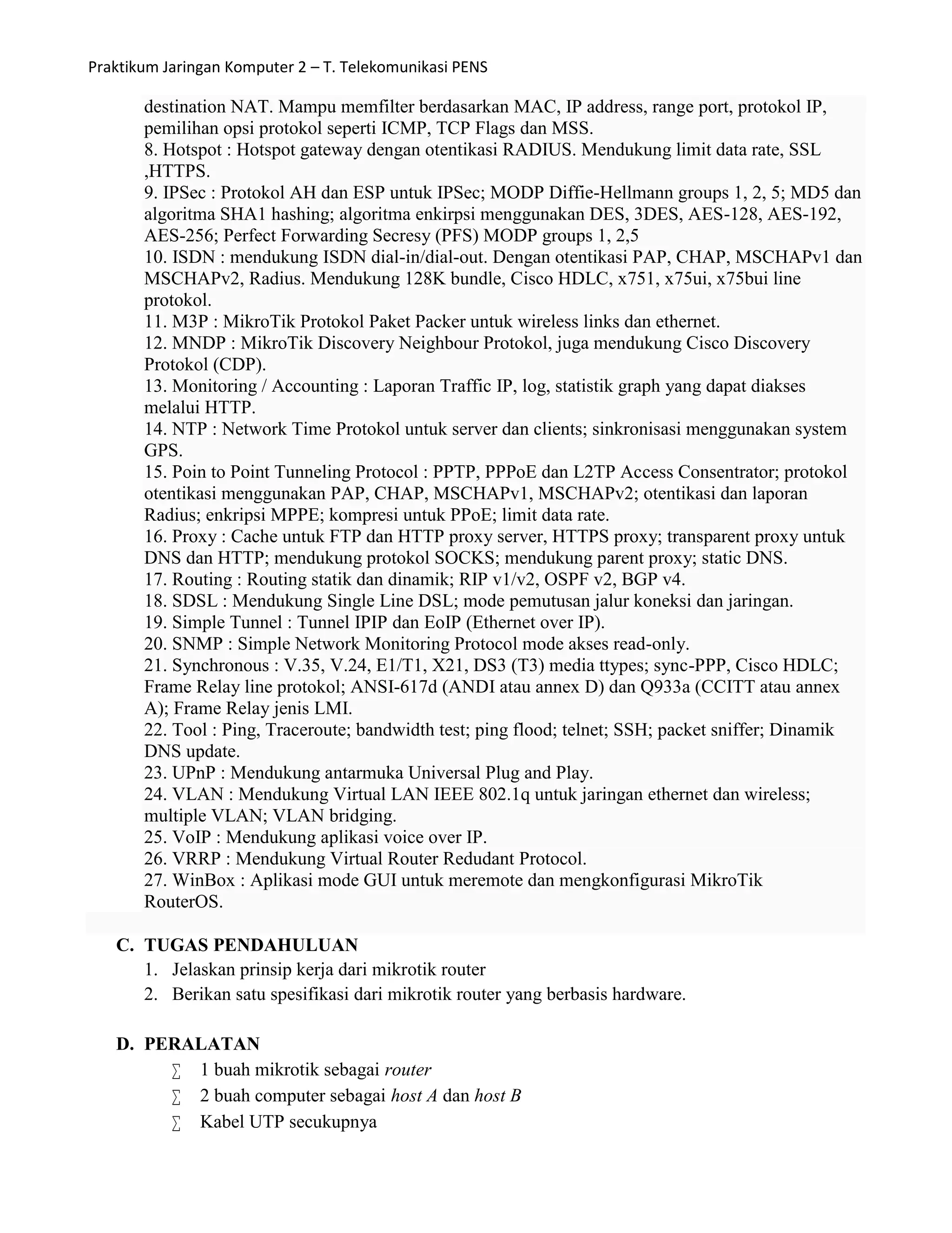 Mikrotik Router | PDF