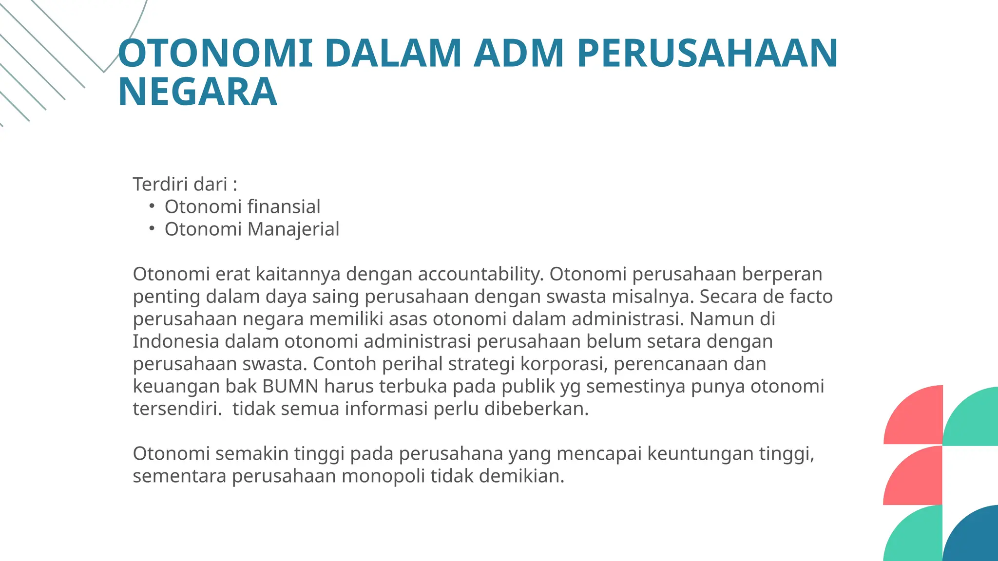 Administrasi perusahaan negara, otonomi, prinsip, dan dikotomi.pptx