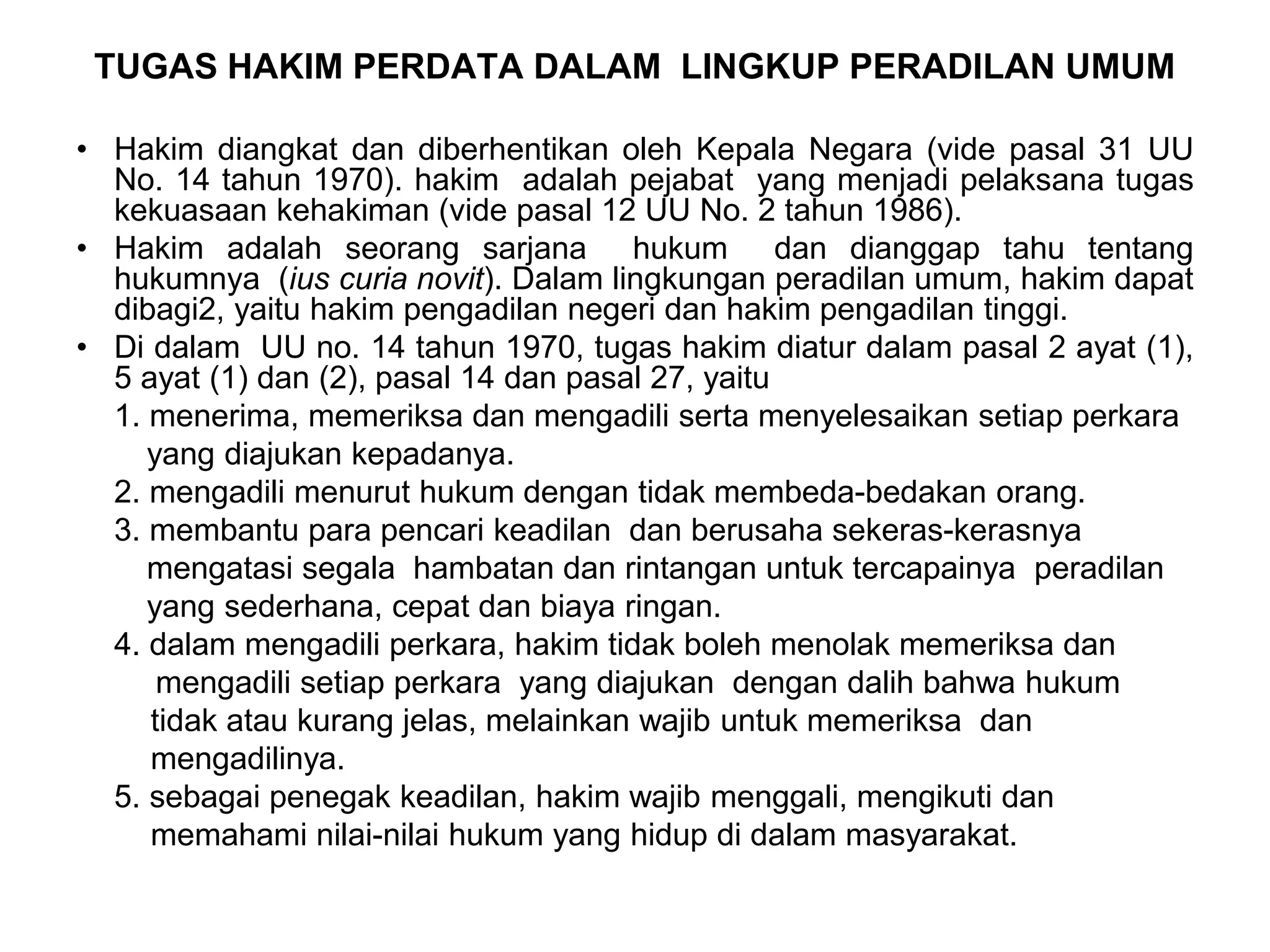 Praktek Hukum Perdata Pertemuan I Kelas A | PPT