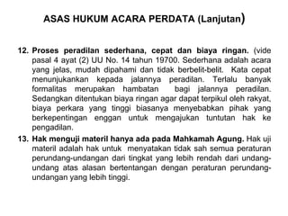 Praktek Hukum Perdata Pertemuan I Kelas A | PPT