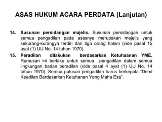 Praktek Hukum Perdata Pertemuan I Kelas A | PPT