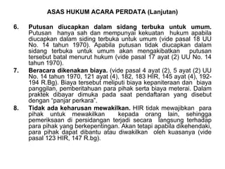 Praktek Hukum Perdata Pertemuan I Kelas A | PPT