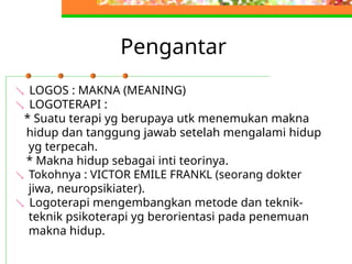 Praktek Konseling LOGOTERAPI (Pengantar).pptx