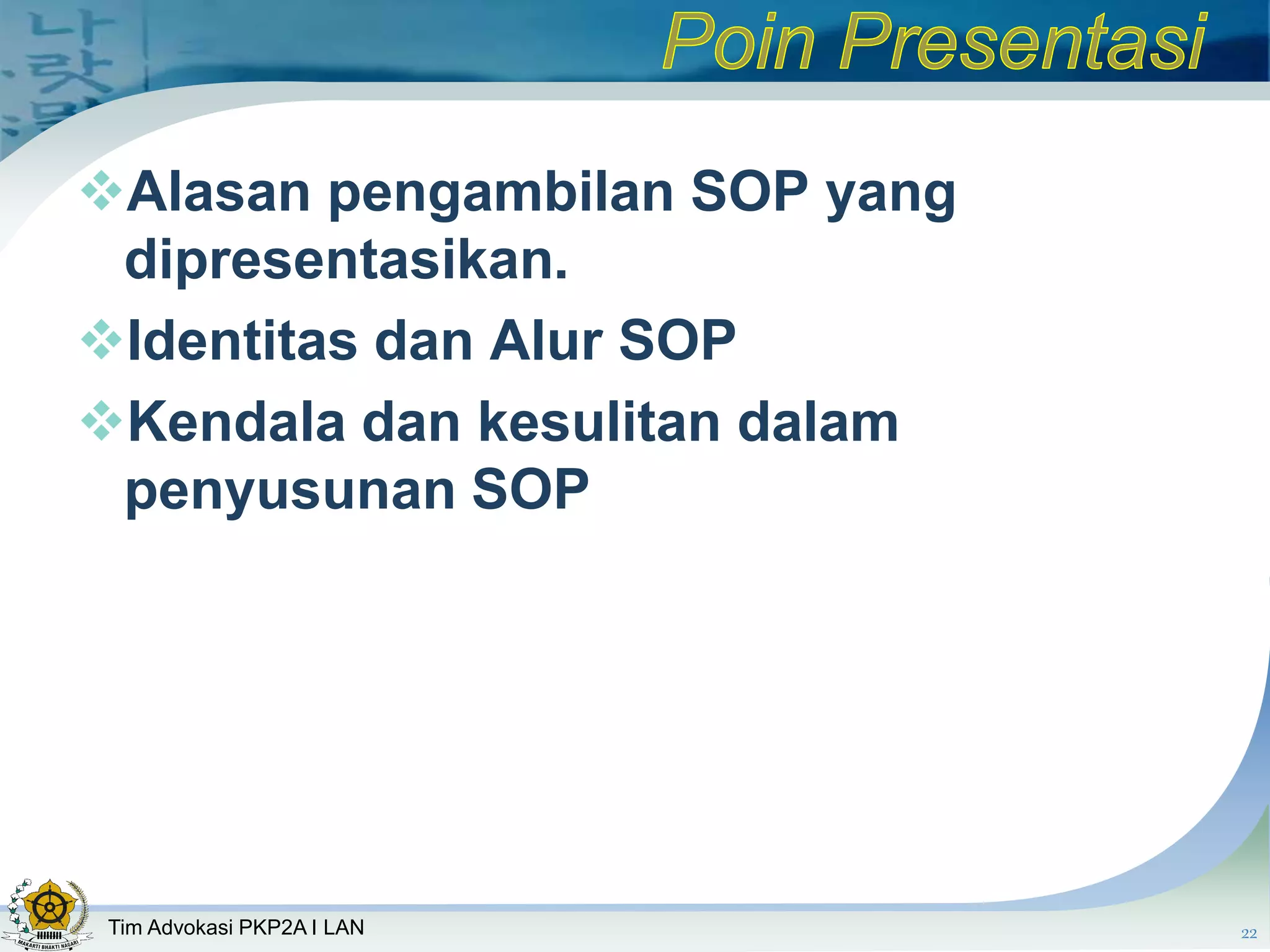 Praktek Penyusunan Dokumen SOP.ppt