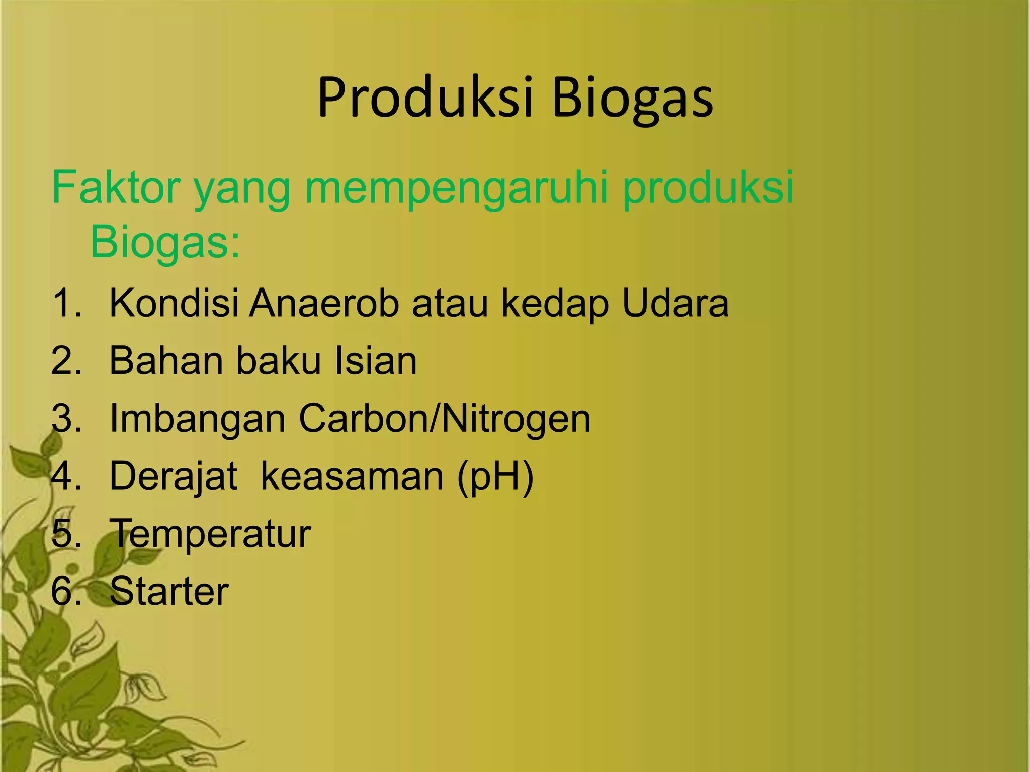 Praktik biogas | PPTX
