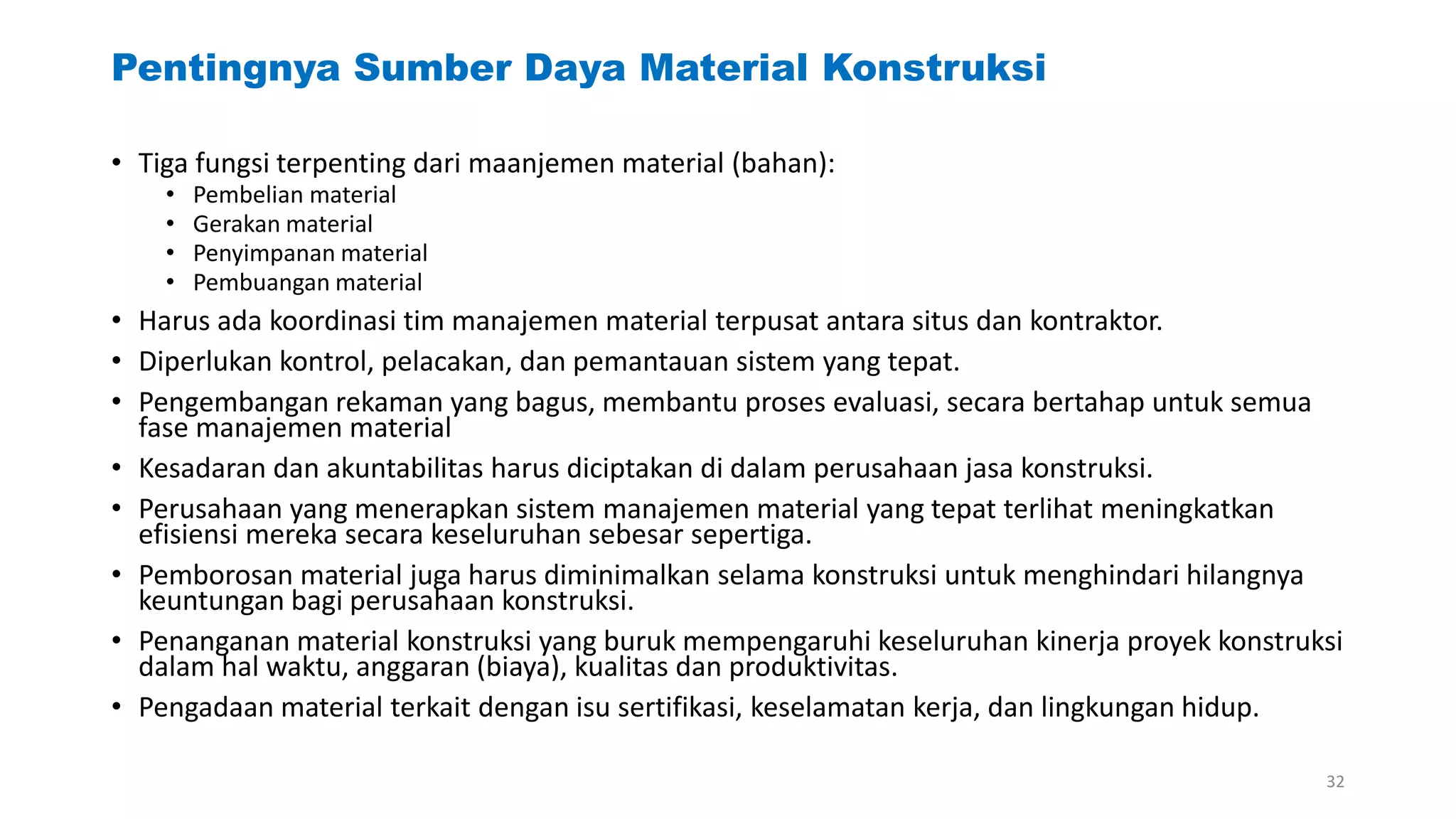 Praktik terbaik dan konsep usulan pencatatan sumber daya material dan ...