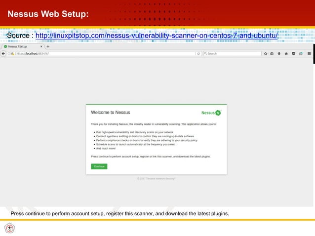 Praktikum 1-3 install nessus | PPT