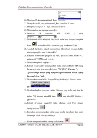 Praktikum programmable-logic-control-plc | PDF