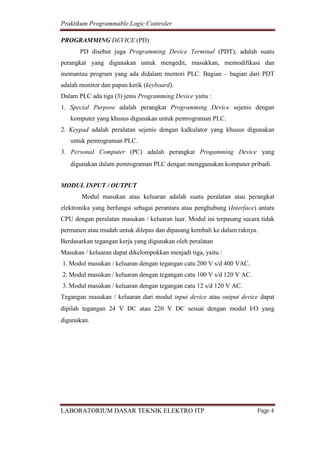 Praktikum programmable-logic-control-plc | PDF