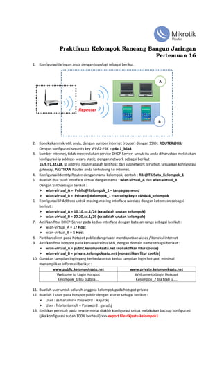 Soal Praktikum 16 - Rancang Bangun Jaringan "Konfigurasi Mikrotik ...