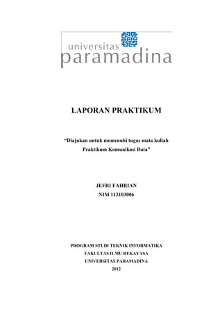 Praktikum1 komdat_pembuatan kabel UTP (stright dan cross) | PDF
