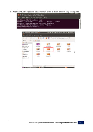 Perintah Internal pada DOS dan Linux | PDF
