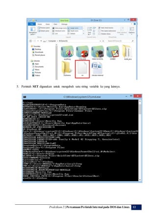 Perintah Internal pada DOS dan Linux | PDF