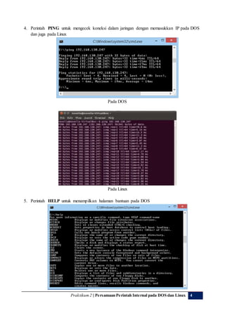 Perintah Internal pada DOS dan Linux | PDF