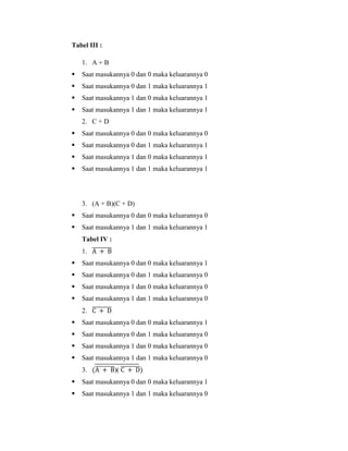 Gerbang Universal NAND dan NOR | PDF