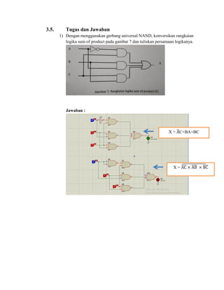 Gerbang Universal NAND dan NOR | PDF