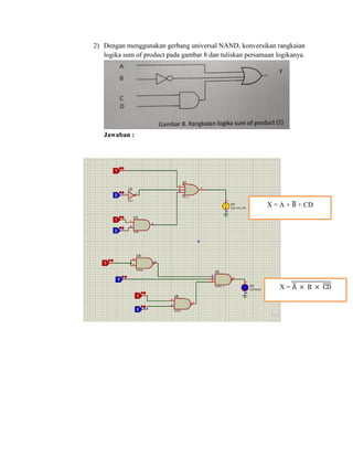 Gerbang Universal NAND dan NOR | PDF