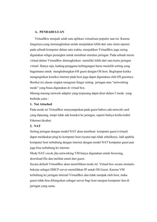 Praktikum6 komdat_NAT in Virtual Box | PDF