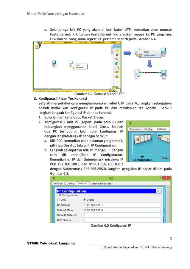 Praktikum 6 pengenalan cisco packet tracer (cpt) | PDF