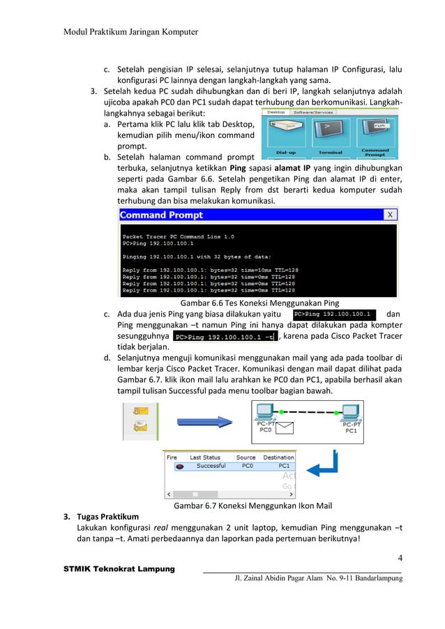 Praktikum 6 pengenalan cisco packet tracer (cpt) | PDF