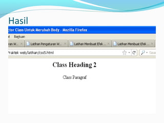 Materi CSS Dasar | PPT