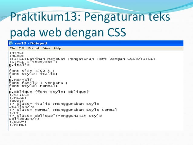 Materi CSS Dasar | PPT
