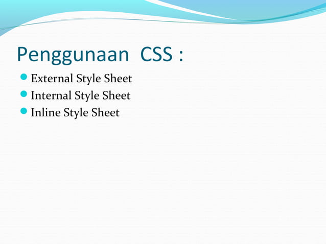 Materi CSS Dasar | PPT