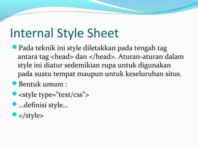 Materi CSS Dasar | PPT