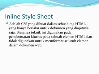 Materi CSS Dasar | PPT