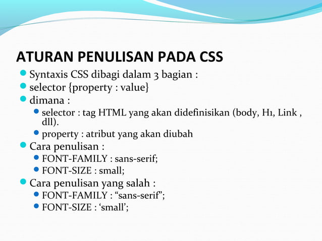 Materi CSS Dasar | PPT