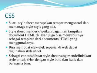 Materi CSS lanjut | PPTX