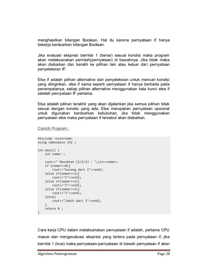 Praktikum Algoritma Pemrograman | PDF