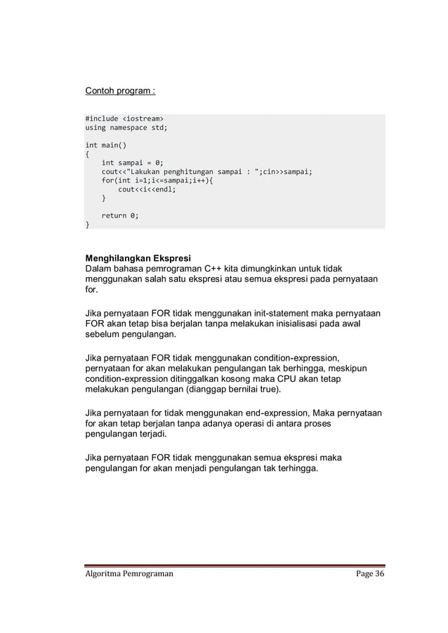 Praktikum Algoritma Pemrograman | PDF