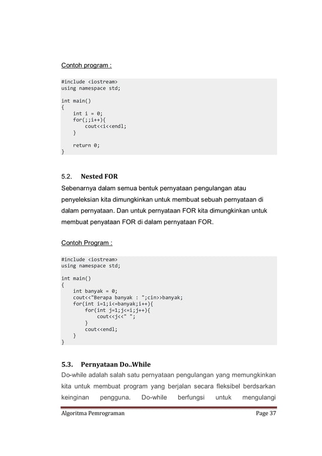 Praktikum Algoritma Pemrograman | PDF