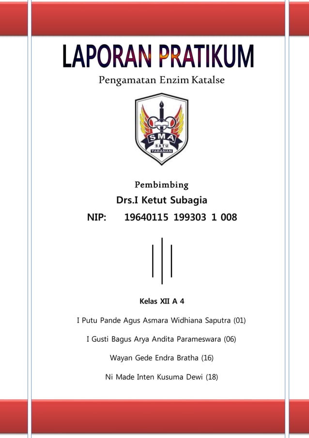 Praktikum biologi enzim katalase | DOCX