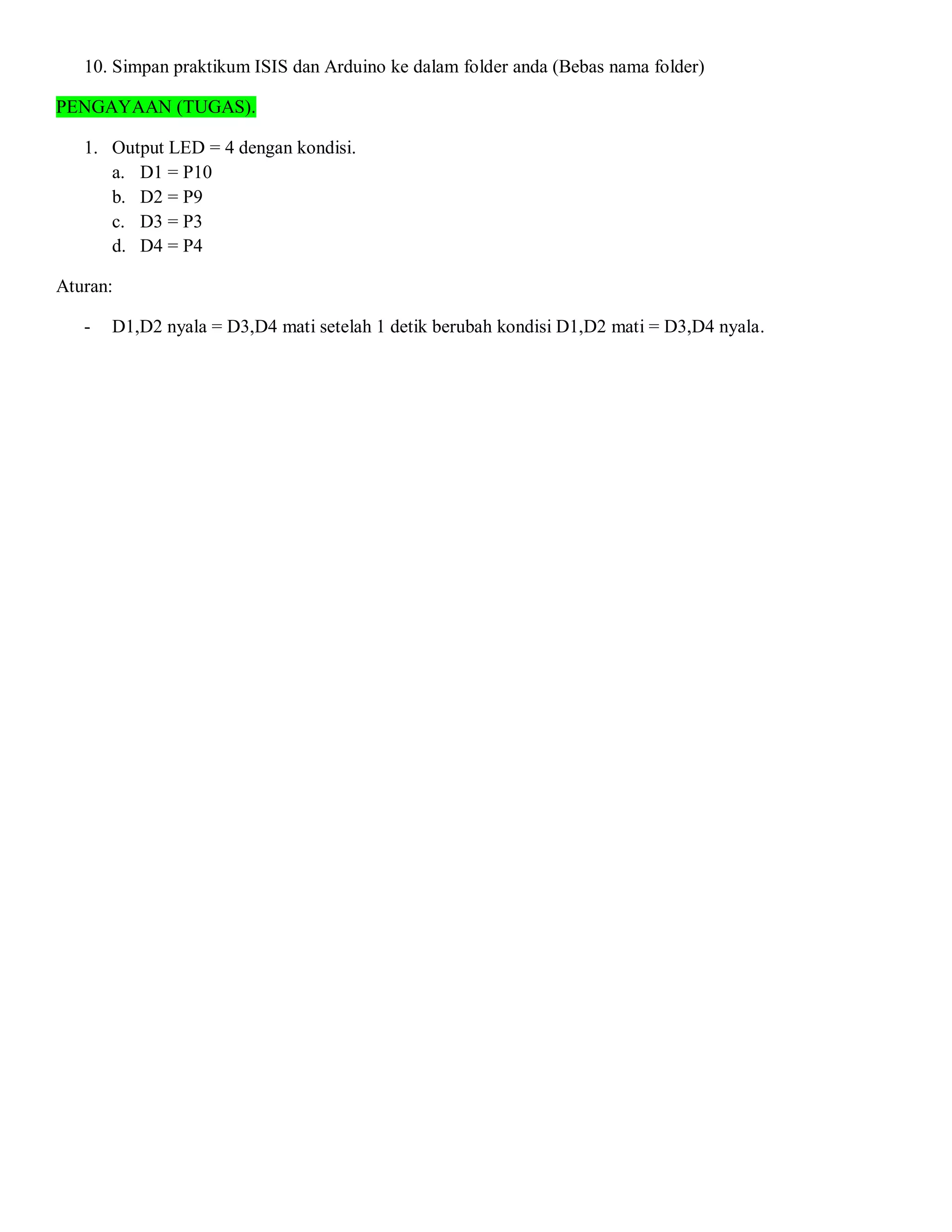Praktikum i arduino dengan proteus | PDF