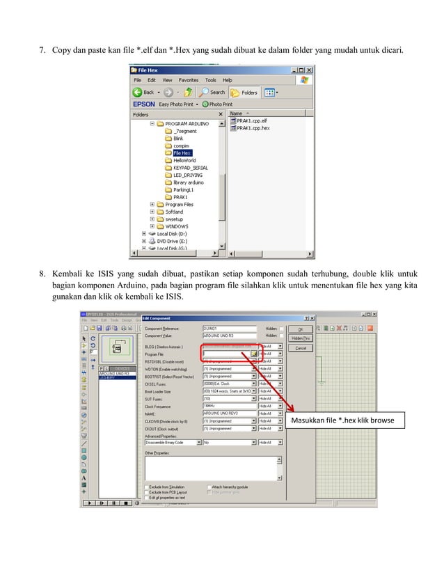 Praktikum i arduino dengan proteus | PDF