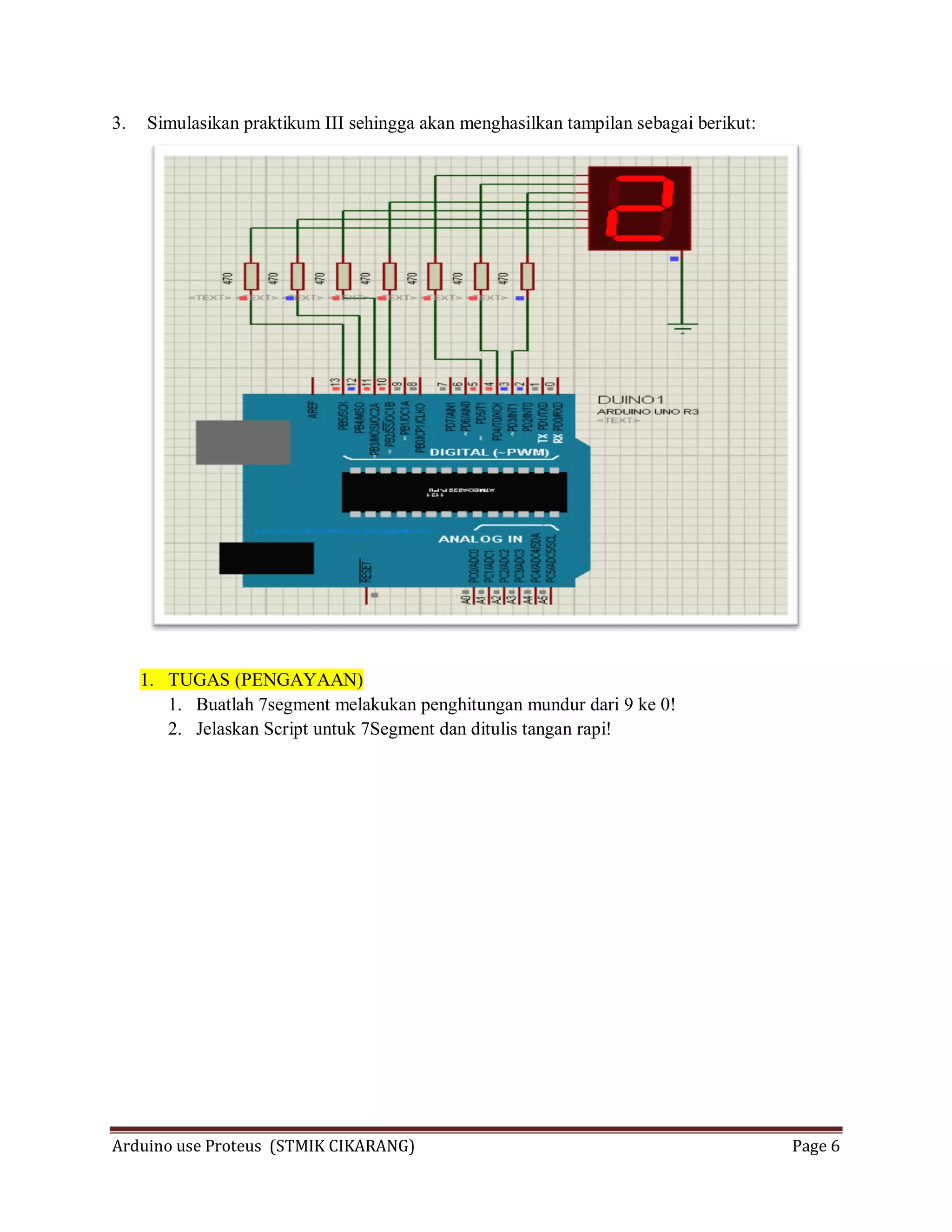 Praktikum ii driving led dengan arduino | PDF
