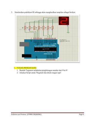 Praktikum ii driving led dengan arduino | PDF