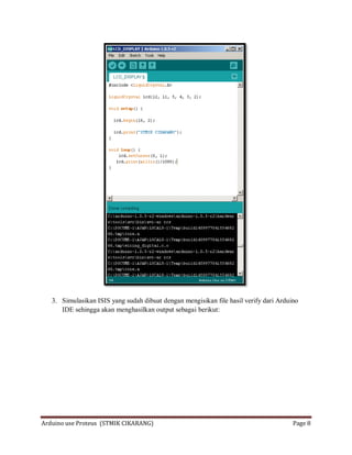 Praktikum ii driving led dengan arduino | PDF