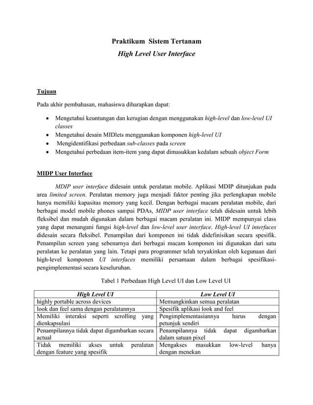 Praktikum ii sistem tertanam | PDF
