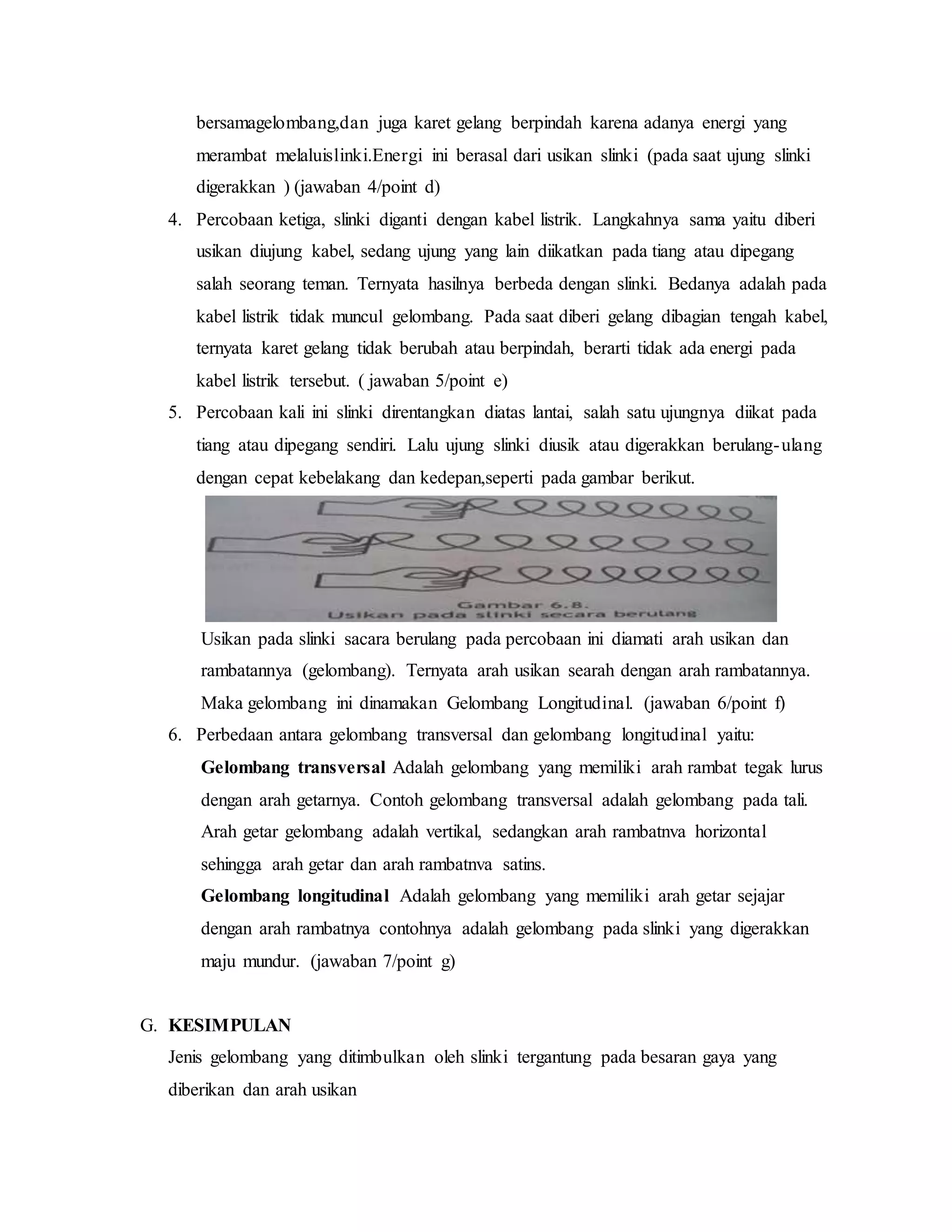 Gelombang Transversal dan Longitudinal | DOCX