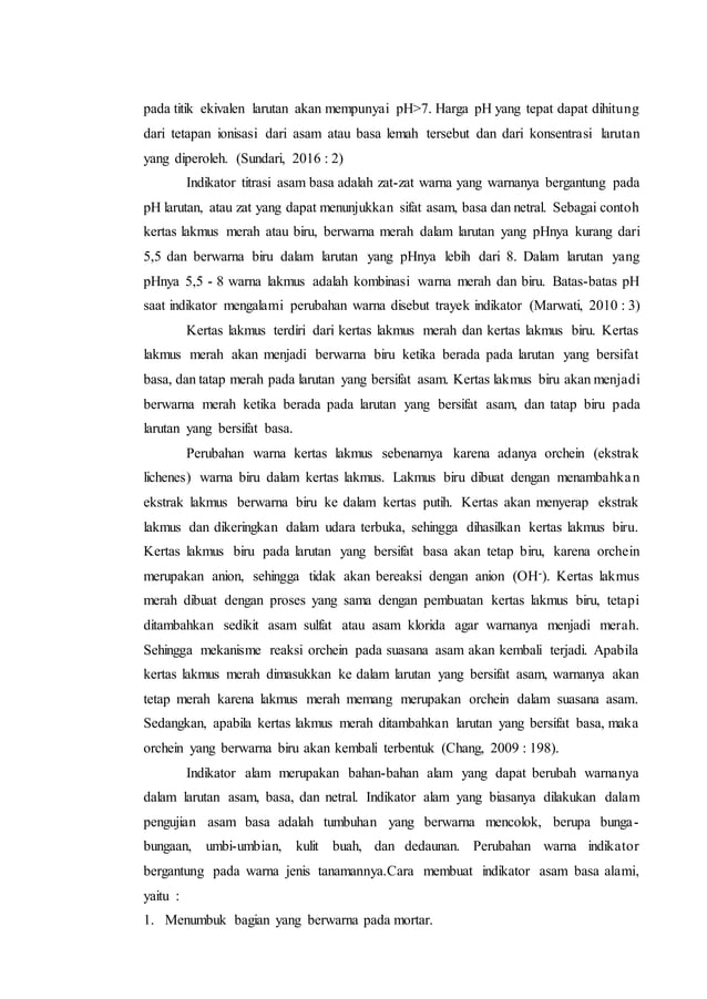 Laporan Praktikum Asam Basa | DOCX