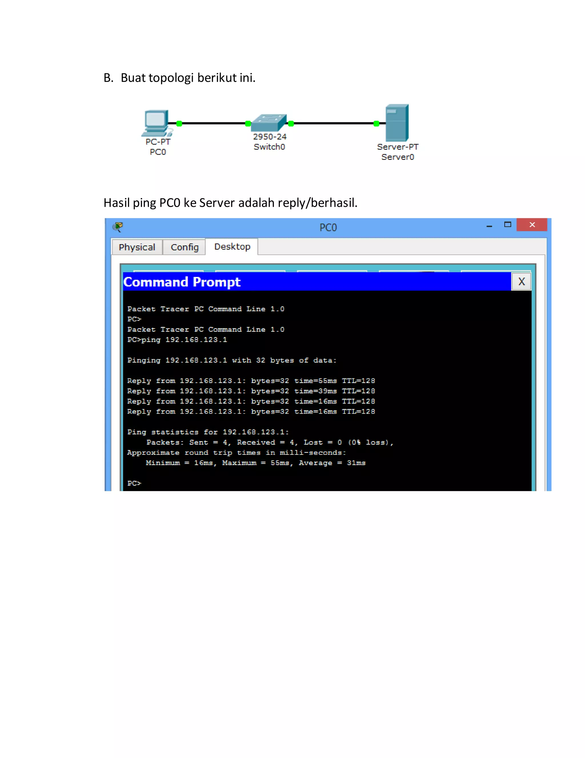 Praktikum jaringan komputer 3 dhcp server eksperimen | DOCX