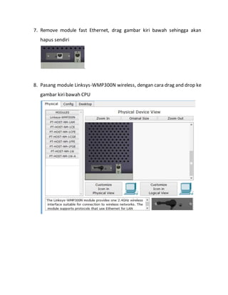 Praktikum jaringan komputer 3 wireless network | DOCX
